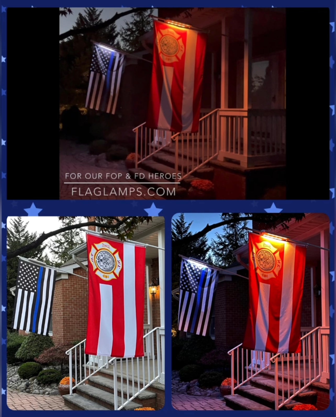For our FOP and FD Heroes – FlagLamps